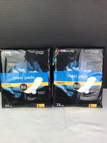 2pck Maxi Pads Without Wings Regular 1 24ct each | eBay
