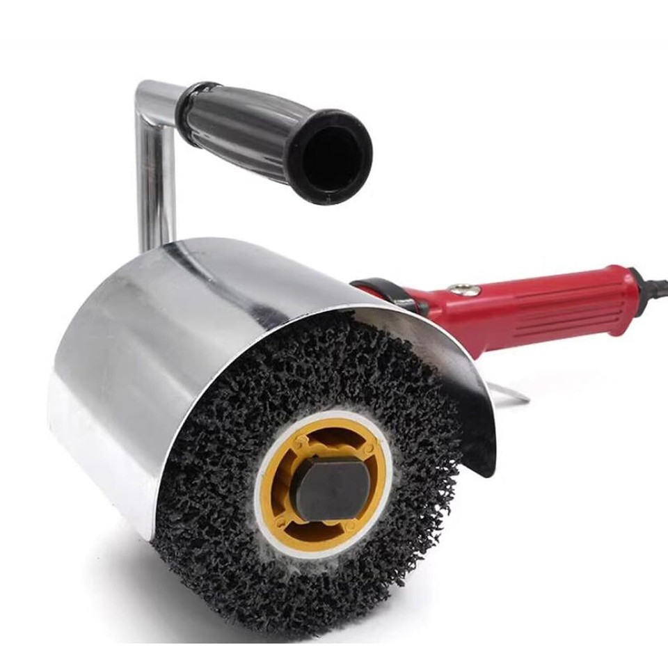 4.5"x 4" Abrasive Drawing Wheel Surface Conditioning Tool 40 Grit Wire ...