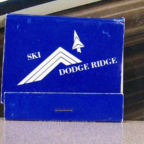 Vintage Matchbook E3 California Dodge Ridge Ski Skiing Resort Sport ...