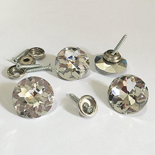 Clear Crystal Glass Buttons 30mm 50PCS - Sofa Headboard Upholstery ...