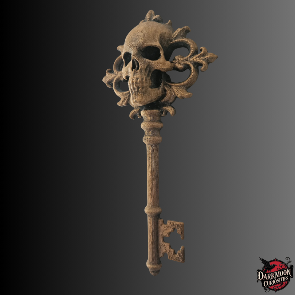 Skeleton Key Gothic Hanging Wall Decor | 3D Printed Black or Hand ...