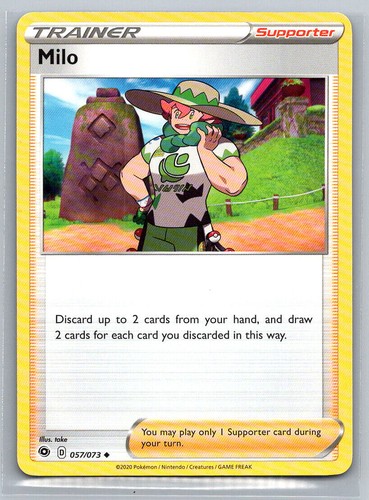 # 057/073 Trainer Milo TCG Pokemon 2020 Supporter | eBay