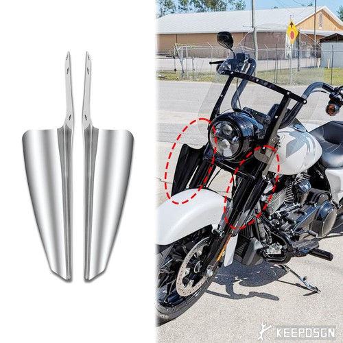 Front Fork Mount Wind Deflectors For Harley 1995-2023 Road King Classic ...