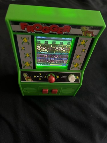 FROGGER Mini Arcade Cab handheld Electronic Video Game by Konami Works ...
