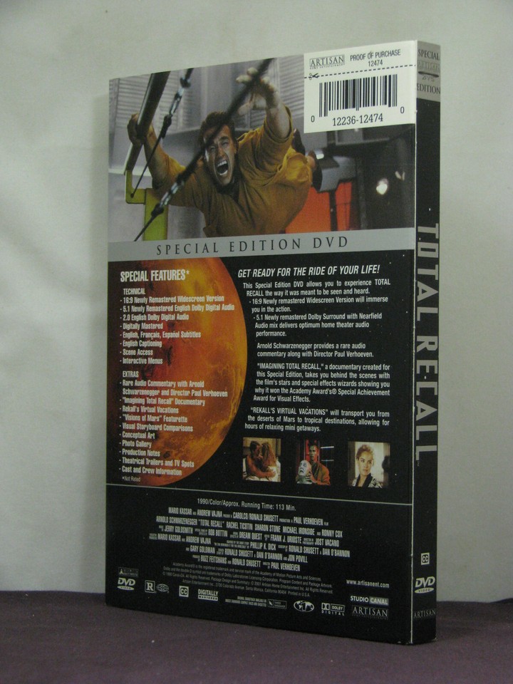 signed by actor Robert Picardo,+props guy, Total Recall (1990),DVD ...