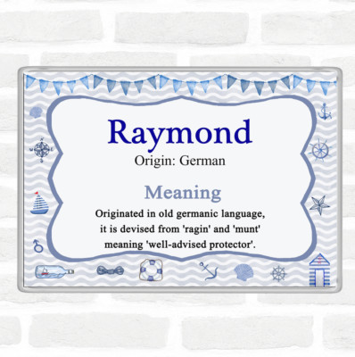 Raymond Name Meaning Jumbo Fridge Magnet Nautical | eBay UK