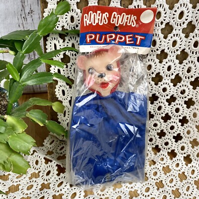Vintage Roofus Goofus Puppet Rubber Face Rare NOS 1950s Hand Puppet ...