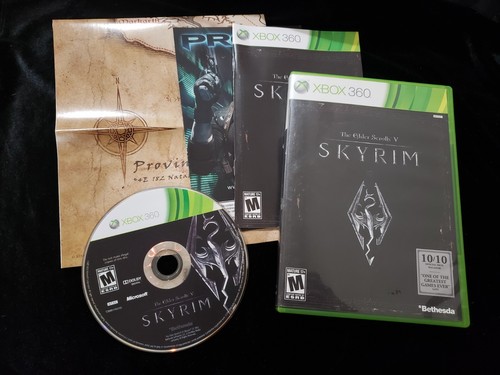 The Elder Scrolls V: Skyrim (Xbox 360), Complete w/ Manual & Map CIB ...