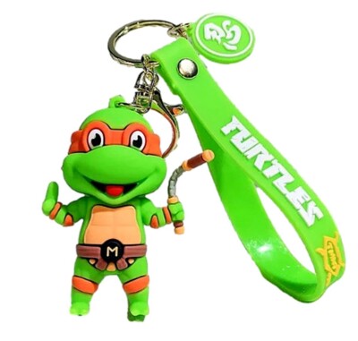 Teenage Mutant Ninja Turtles Orange Character 3D Silicone Charm ...