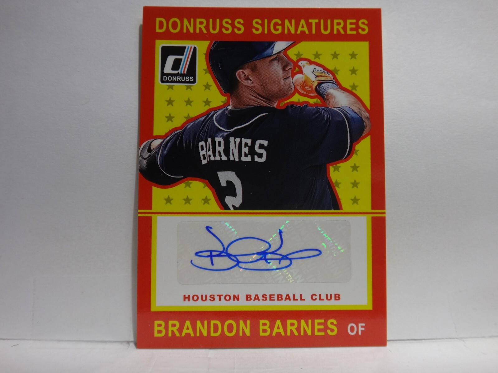 2014 Panini Donruss Signatures Brandon Barnes #BB Auto | eBay