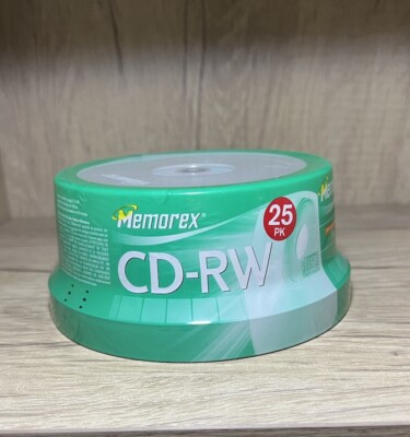 Memorex CD-RW 25 Pack Recordable Rewritable 80 min 700 MB 4x Multi ...