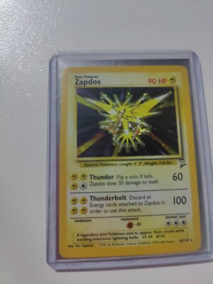 Pokémon TCG Zapdos Base Set 2 20/130 Holo Unlimited Holo Rare | eBay