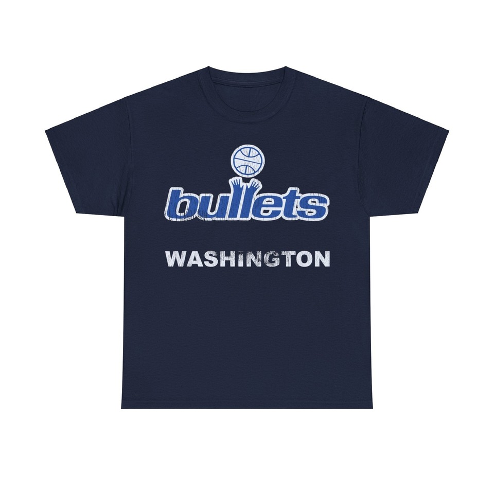 Washington Bullets Blue Logo Basketball Nostalgic Retro T-shirt | eBay