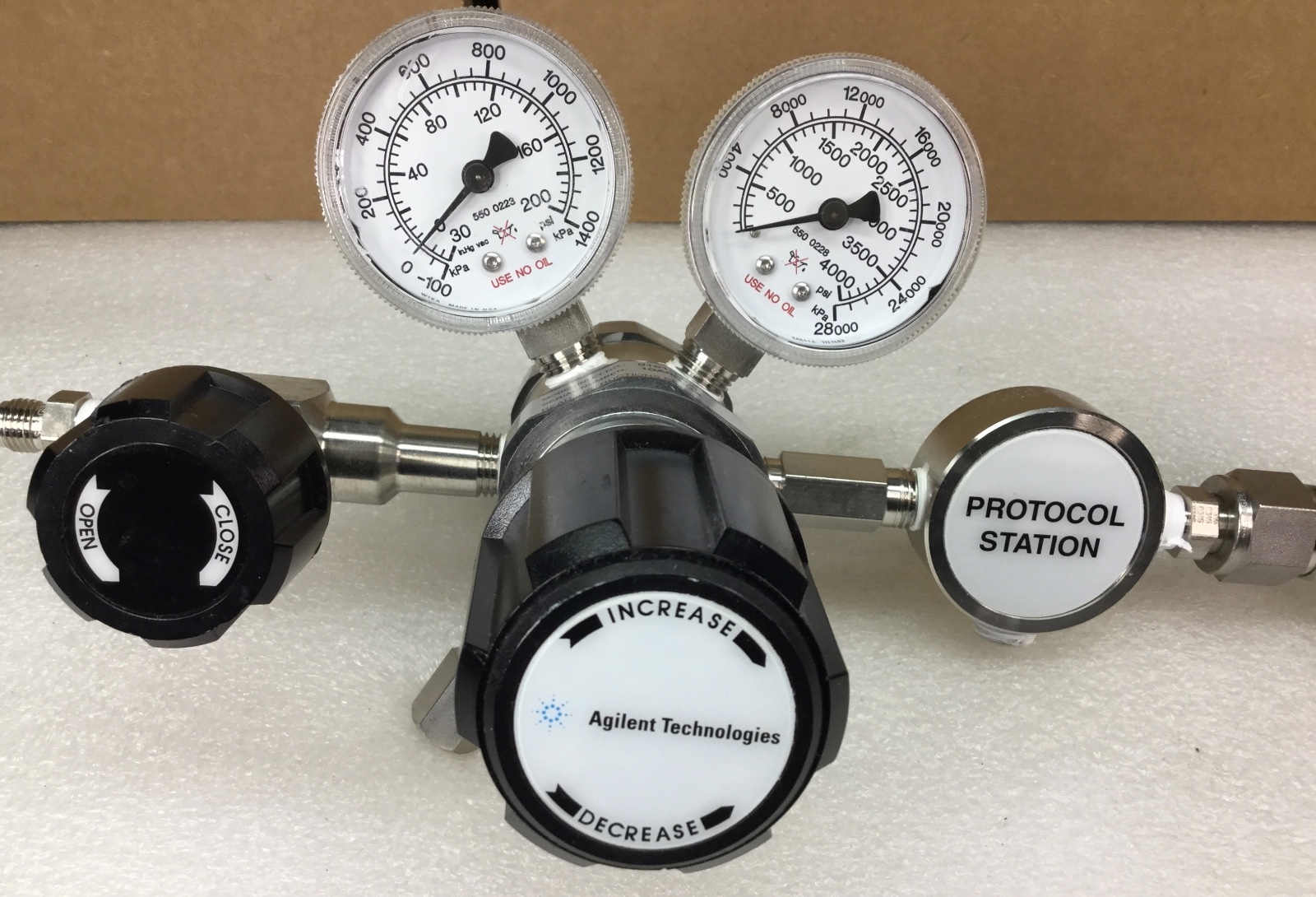 Agilent 0101-1400 Argon High Purity Gas Regulator Two-stage S/S Missing ...