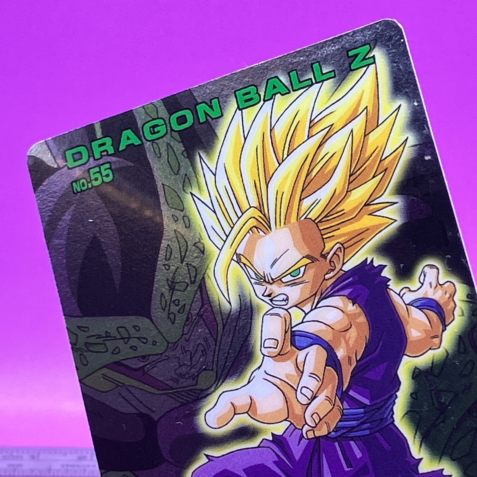 Son Gohan Cell 55 Dragon Ball Wafer Card DBZ Carte BANDAI 2004 TCG ...