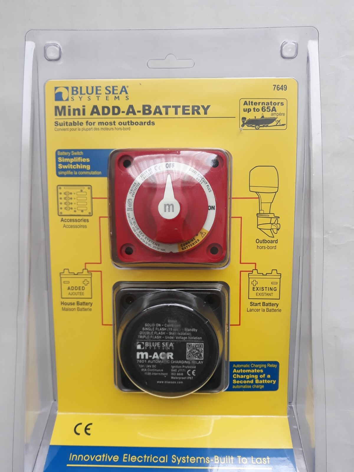 Blue Sea Systems 7649 Mini Add-a-battery Kit - 65a for sale online | eBay
