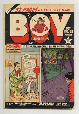 BOY COMICS #58 3.5 CHARLES BIRO ART AND STORY LEV GLEASON OW PGS 1950 ...
