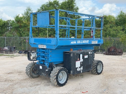 2016 Genie GS-3369 RT 32' 8" Electric Scissor Lift Man Aerial Platform ...