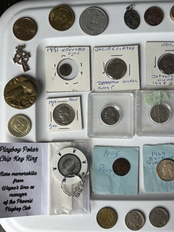 LOT:Assorted Coins & Baubles - Indian Head Nickels, Gaming Tokens ...
