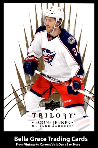 2014-15 Upper Deck Trilogy Boone Jenner #65 Columbus Blue Jackets NHL ...
