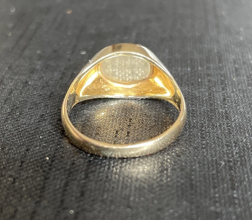 9ct Yellow Gold Oval Signet Ring 375 9 Carat Gold Size O | eBay UK
