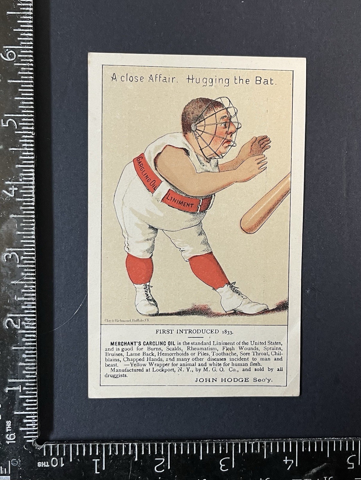 Merchant’s Gargling Oil Liniment Baseball Trade Card | eBay