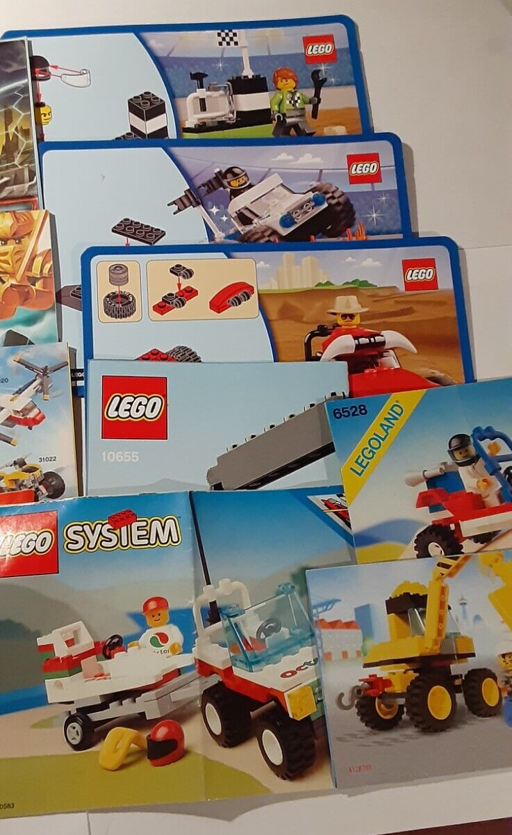 Lego Lot of 11 Instruction Manuals Books Cards Only Space Police ...