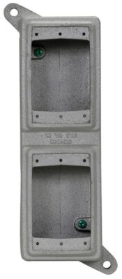 Crouse Hinds FS097, 2-Gang, Shallow, Double Face, Conduit Device Box, 1 ...