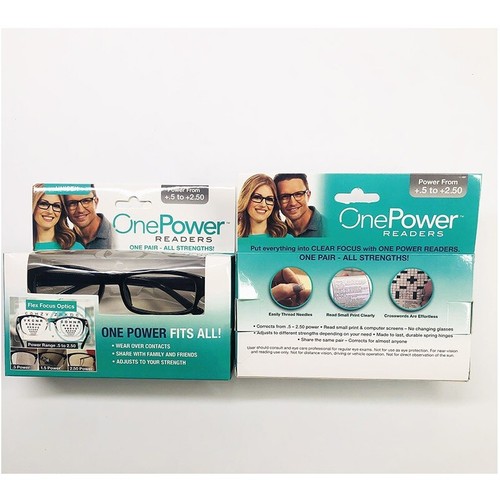 One Power Auto Focus Presbyopi Reading Glasses Readers Adjustable 0.5-2 ...