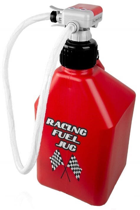 VP Racing White Square 3 Gallon Race Fuel Jug + Battery Powered Tera ...
