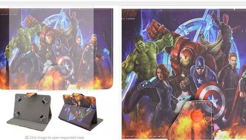 Marvel Avengers / Inside Out Leather Cover Case For IPAD mini + Samsung ...