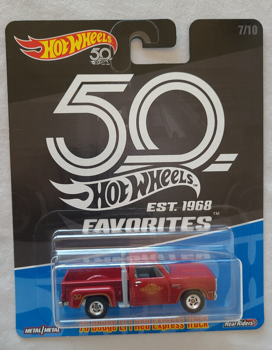 2018 HOT WHEELS 50TH FAVORITES DODGE TRUCK BEL AIR FORD GALAXIE LOT OF ...