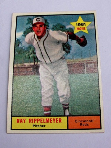 1961 TOPPS #276 RAY RIPPELMEYER PITCHER CINCINNATI REDS BASEBALL CARD ...