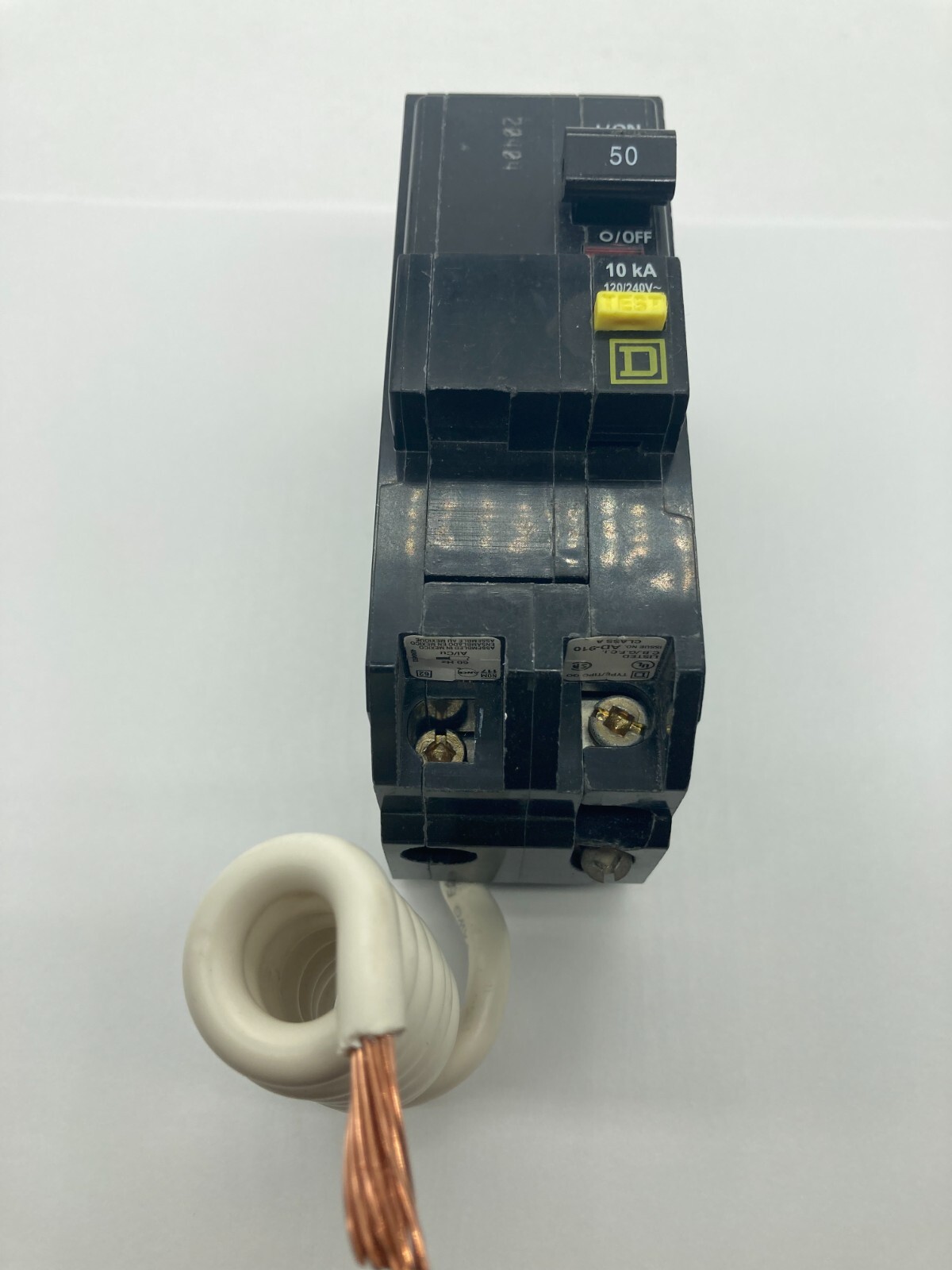 Square D QO250GFI 2 Pole 50 Amp 120 240V AC QO Plug In GFCI GFI Circuit ...
