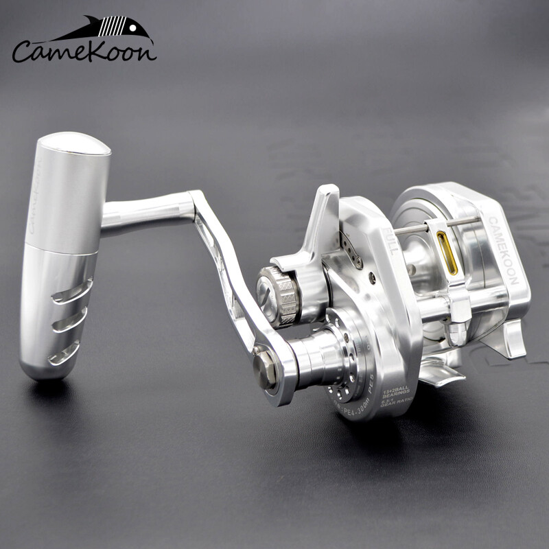 CAMEKOON Deep Sea Drum Boat Reel Multiplier Lever Drag Saltwater ...