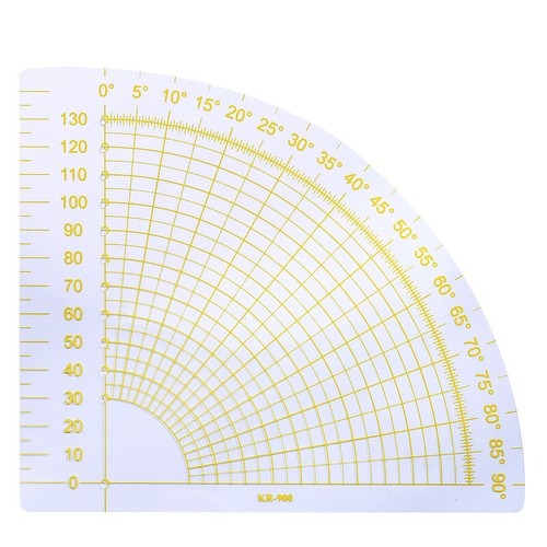 Plastic Sector Patchwork Ruler Cutting Ruler Measuring, Drawing Tools ...