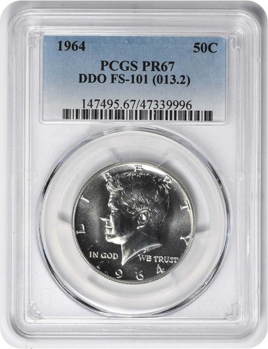 1964 Kennedy Silver Half Dollar DDO FS-101 PR67 PCGS | eBay