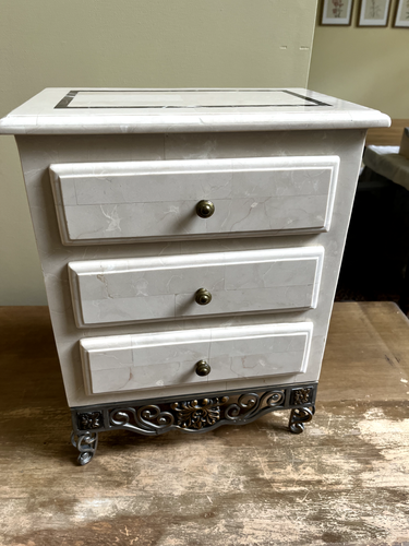 Baldwin Discoveries Tessellated Fossil Stone Jewelry chest | eBay