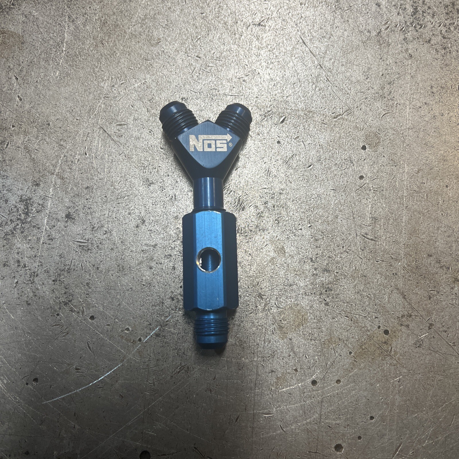 6an Nitrous Y Block With Gauge Adapter | eBay