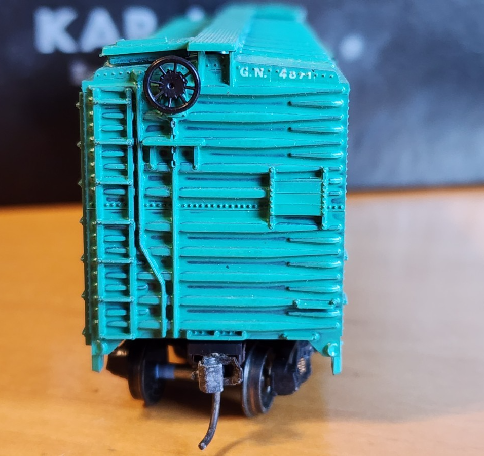 Great Northern RR 40' SD Boxcar 4871 w/ Sprung Trucks Kadee Kar Line ...