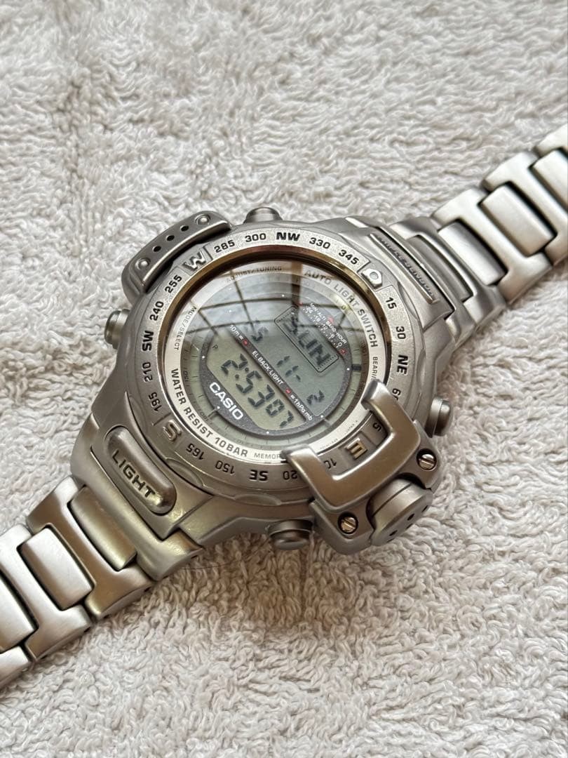 Casio Protrek PRT 4000 Triple Sensor Japan Titanium D… - Gem