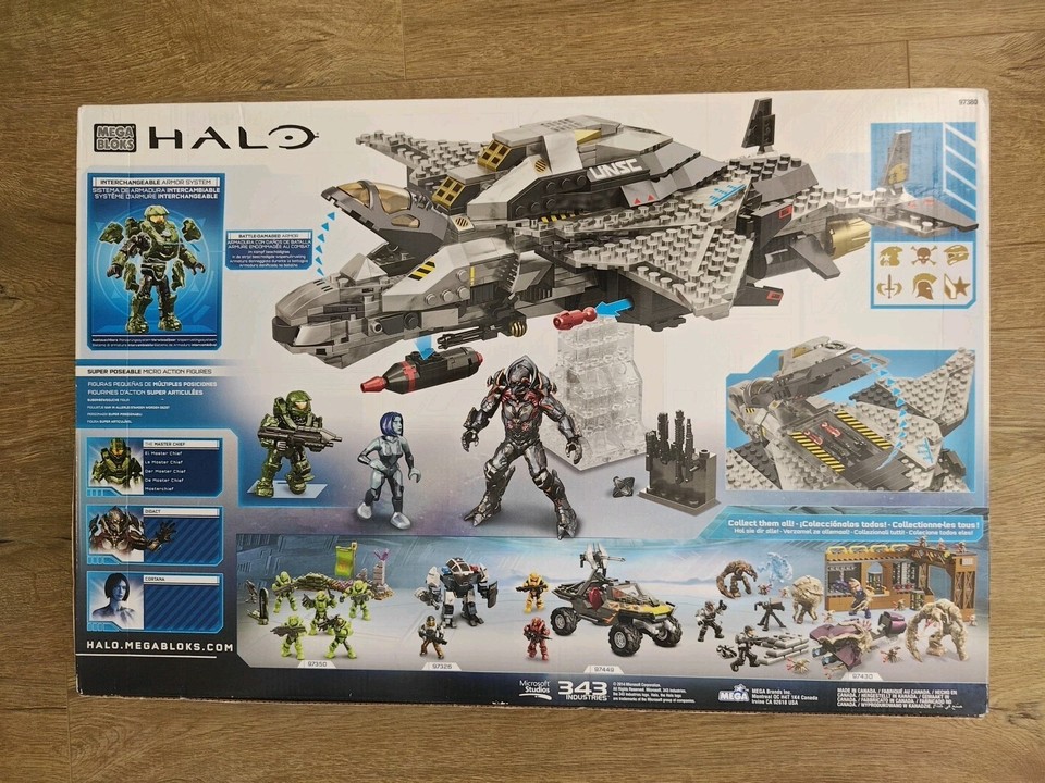Halo Mega Bloks UNSC Broadsword Midnight Strike BNIB SEALED MINT ...