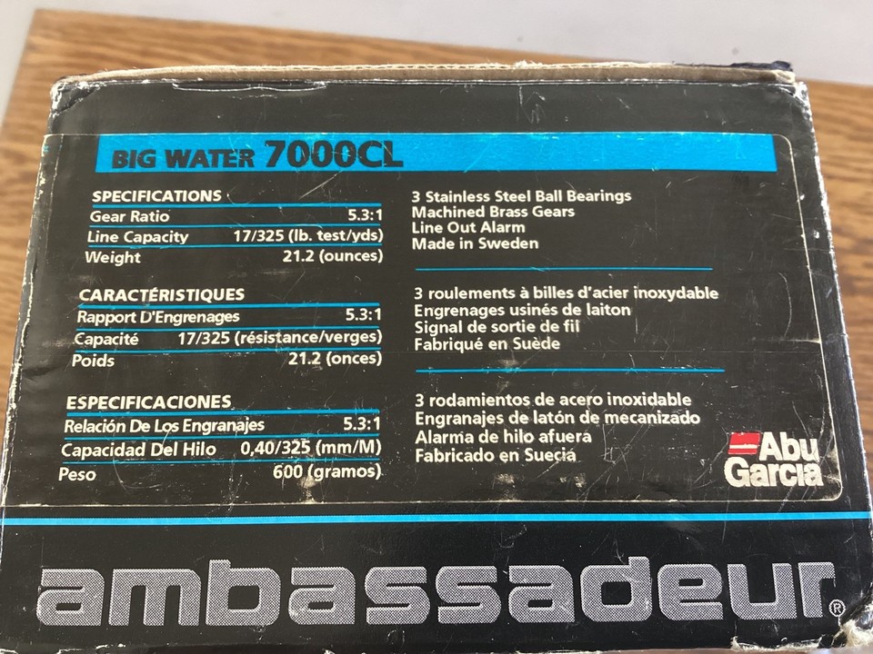 Rare Swedish Abu Ambassadeur 7000 CL Big Game Sea Multiplier Reel Mint ...