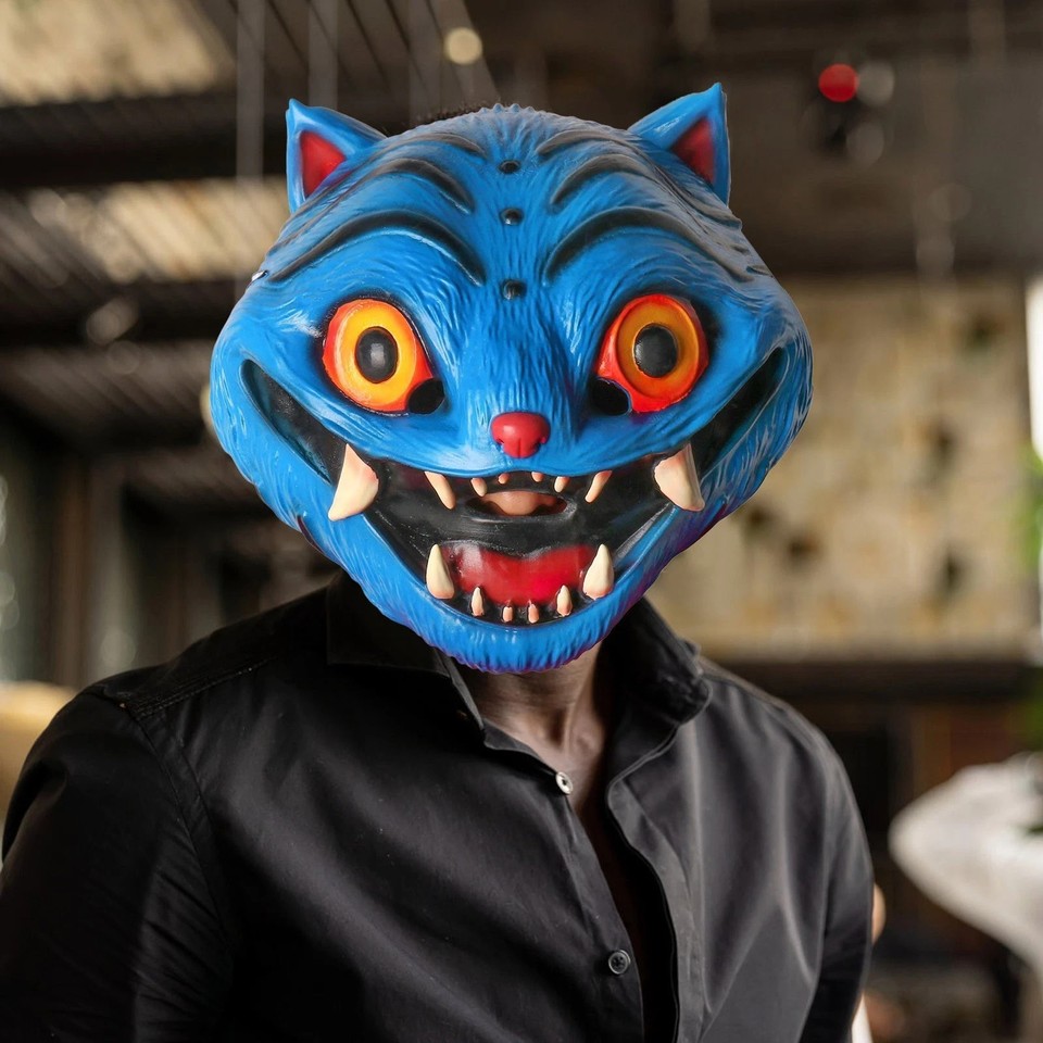 KPop Demon Hunter Face Mask Latex Derpy Tiger Costume Party Cosplay ...