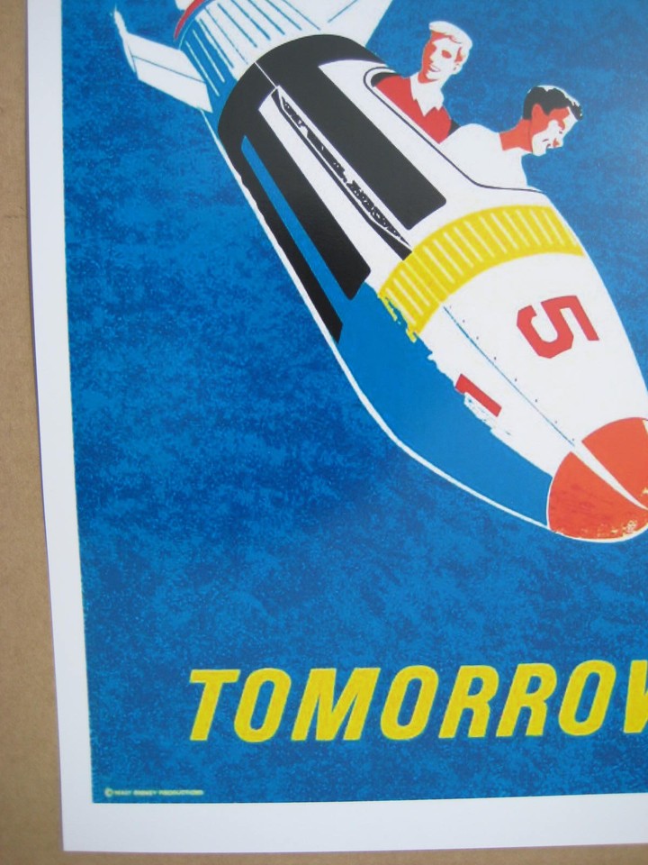 1967 Disney Rocket Jets 11x17 Poster Tomorrowland Disneyland Art | eBay
