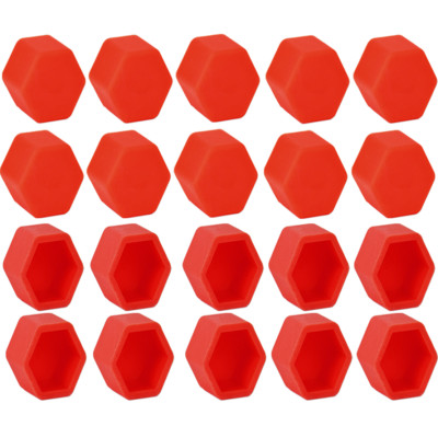 20x Red Car Wheel Nut Lug Dust Cover Cap Protector Tyre Bolt Hub Screw ...