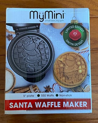 Nostalgia My Mini Santa Waffle Maker | eBay