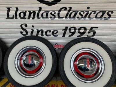 15 Inch Rims 3'' Wide Whitewall Topper Tire Trim Insert Firestone Style ...