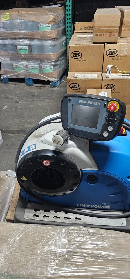 FINN POWER 32 HYDRAULIC HOSE CRIMPER/ CRIMPING MACHINE 220V 3/FA W/19 ...