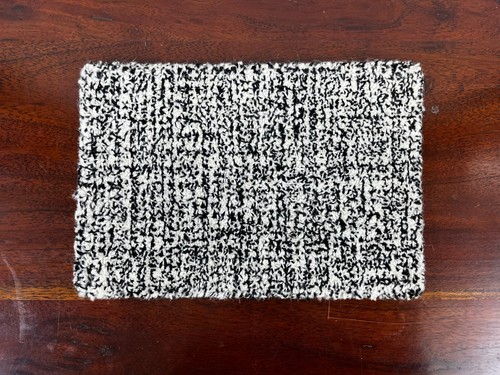 Abstract Kitchen Placemat Handmade Black Small Table Mat Boho Accent ...